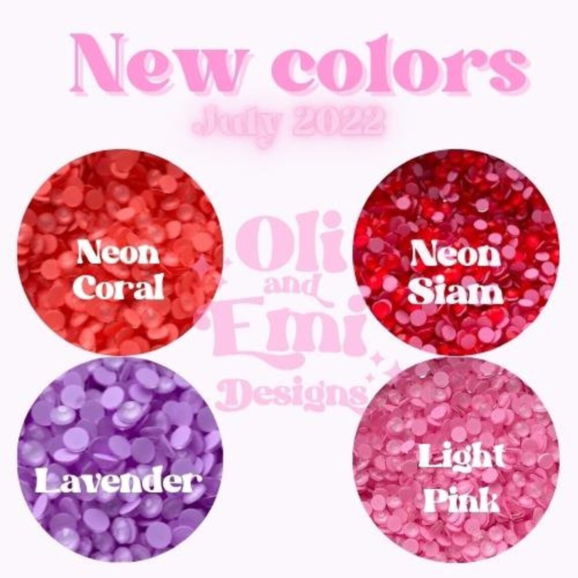 Neon Glass Rhinestones in Sizes SS16 4mm and SS20 5mm NON - Etsy