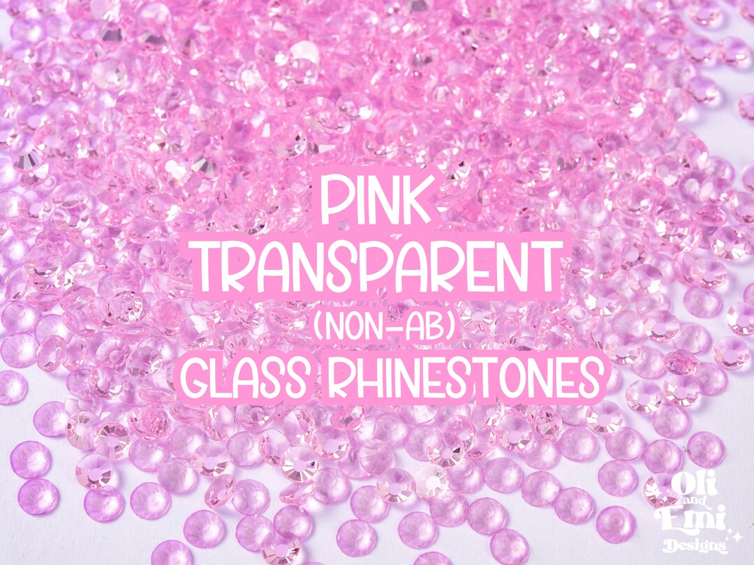 Clear Light Pink Glass Rhinestones SS10,SS16,SS20| NON Hotfix ...