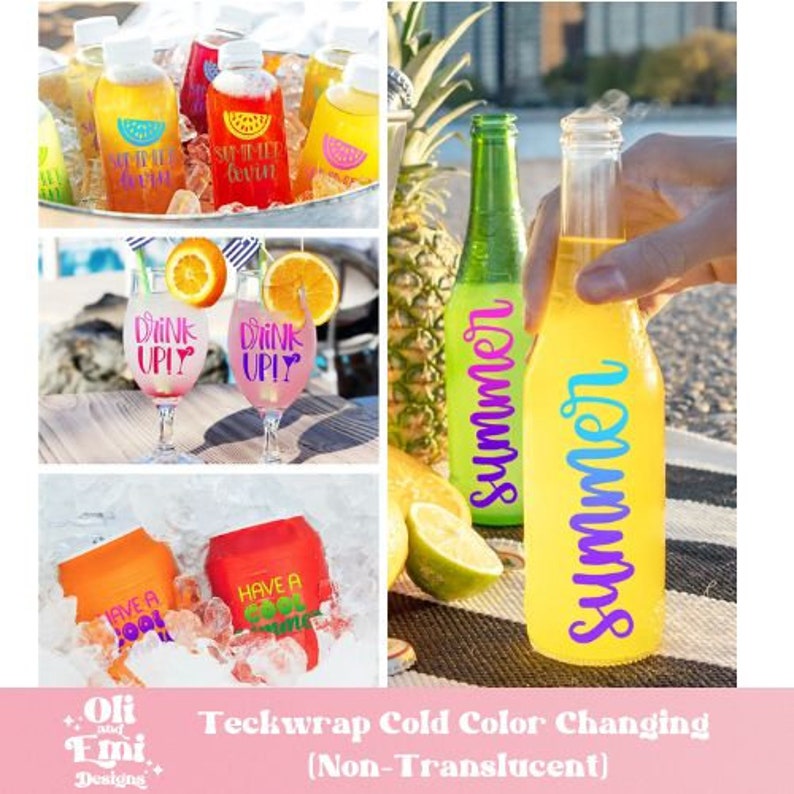 Teckwrap NEON Cold Temperature Color Changing Permanent - Etsy