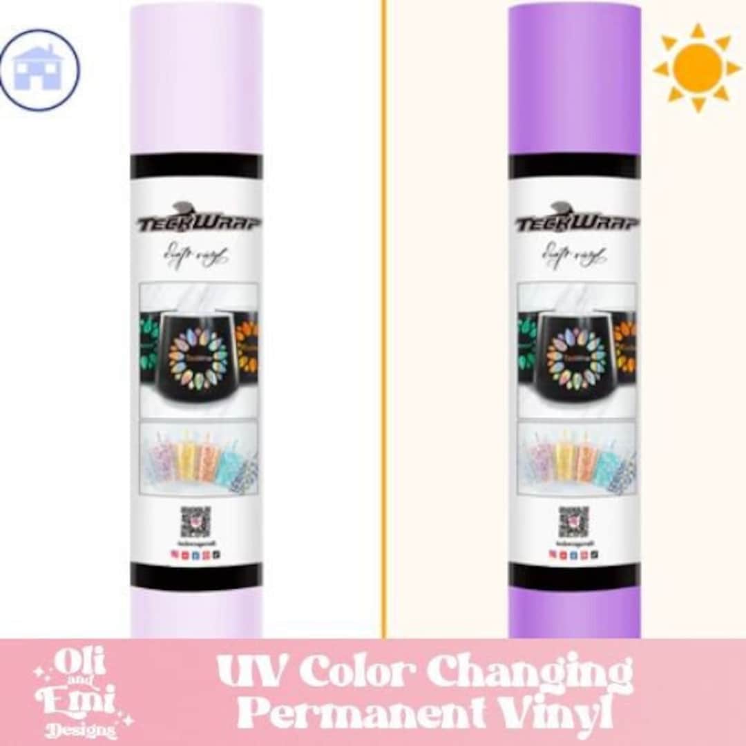 Teckwrap UV Color Changing |permanent Vinyl | DIY |projects | Crafts ...