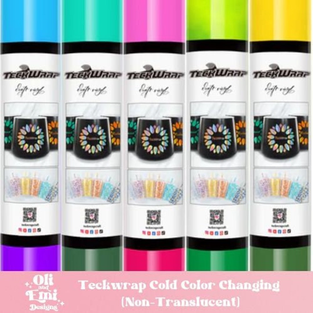 Teckwrap *NEON* Cold Temperature Color Changing Permanent Adhesive ...