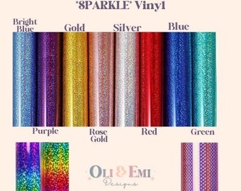 Starcraft Permanent Adhesive Vinyl Sheets Fantasy Holographic Glitter ...