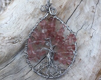 Cherry Quartz Tree - Etsy