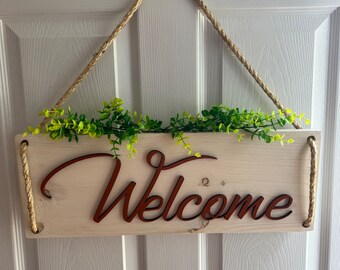 Hanging Front Door Sign - Etsy