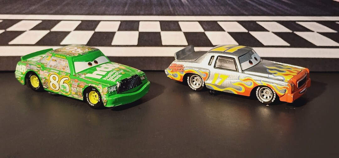Disney Pixar Cars Darrel Cartrip 17 Monte Carlo Silver Chick Hicks ...