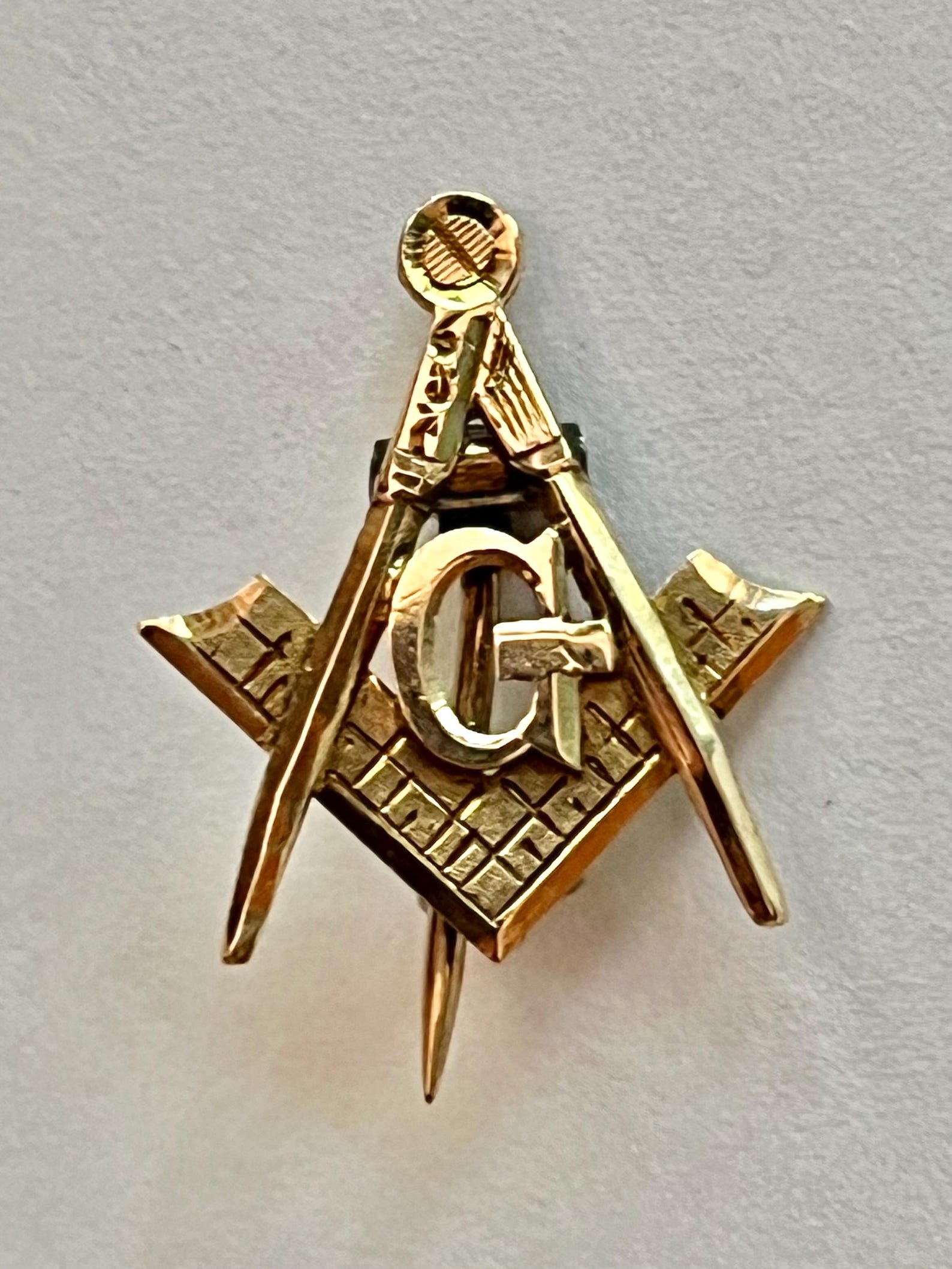 Circa 1900 Masonic Freemason 14k Gold Pin - Etsy