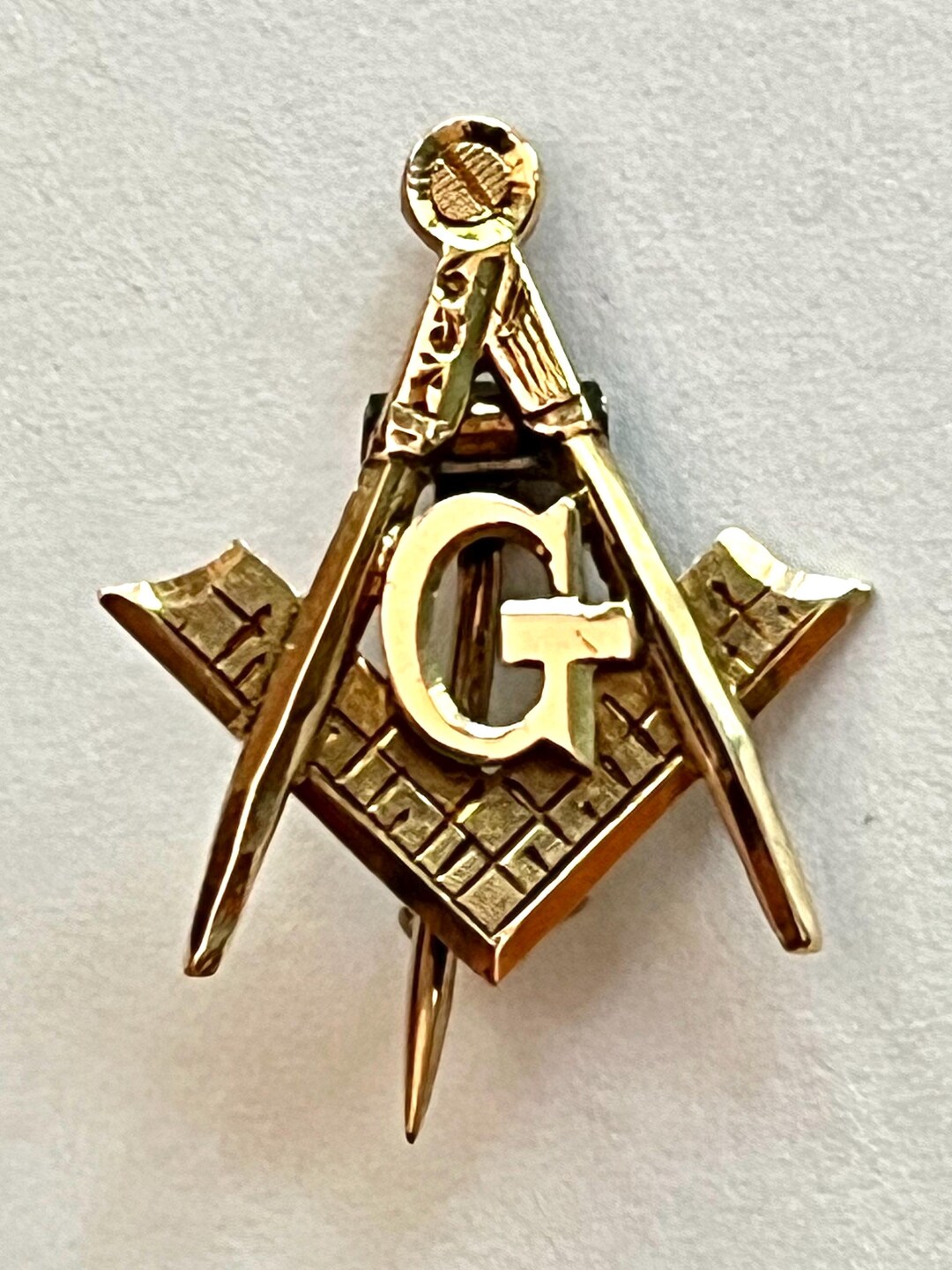 Circa 1900 Masonic Freemason 14k Gold Pin - Etsy