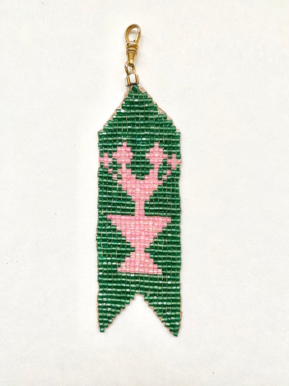 Antique Victorian Micro Seed Bead Pocket Watch Fob Cl… - Gem