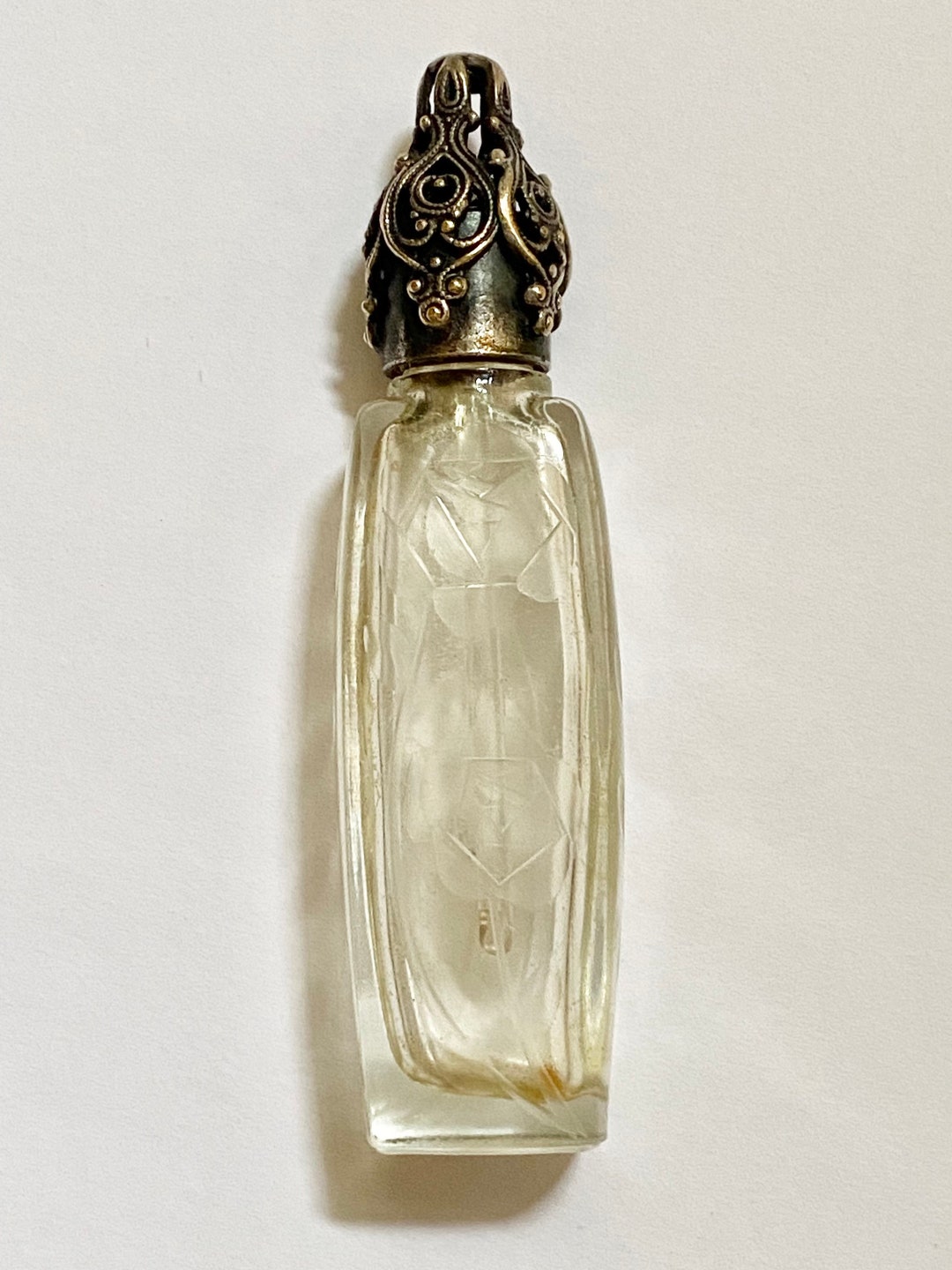 1927 Amour Supreme Brajan Paris French Perfume Bottle Etched Floral ...