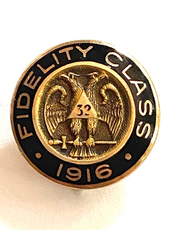 Antique 1916 Scottish Rite 32 Degree Masonic Fidelity… - Gem