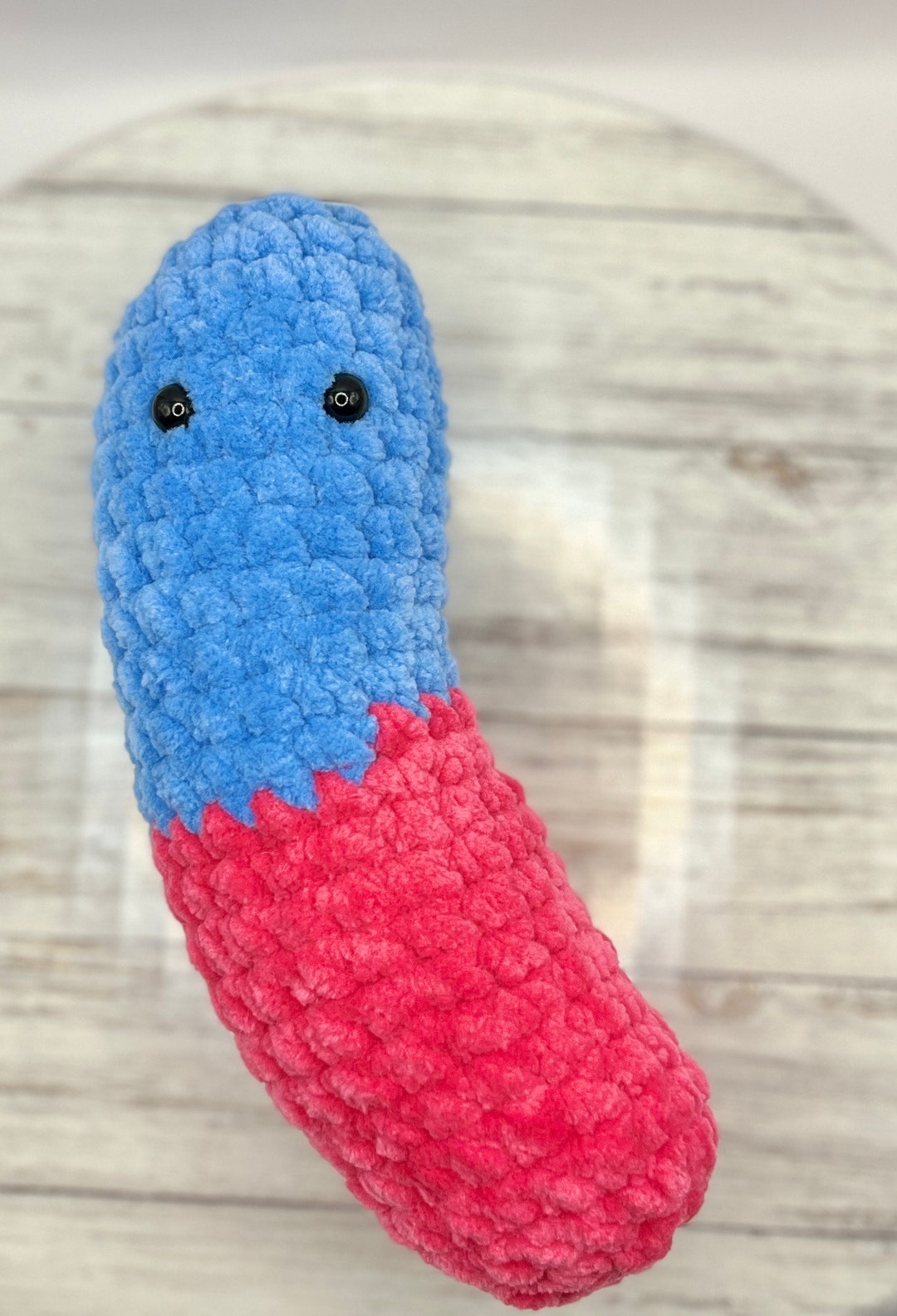 Sour Gummy Worm Crochet Plushie - Gummy Worm - Crochet Plushie - Gummy ...