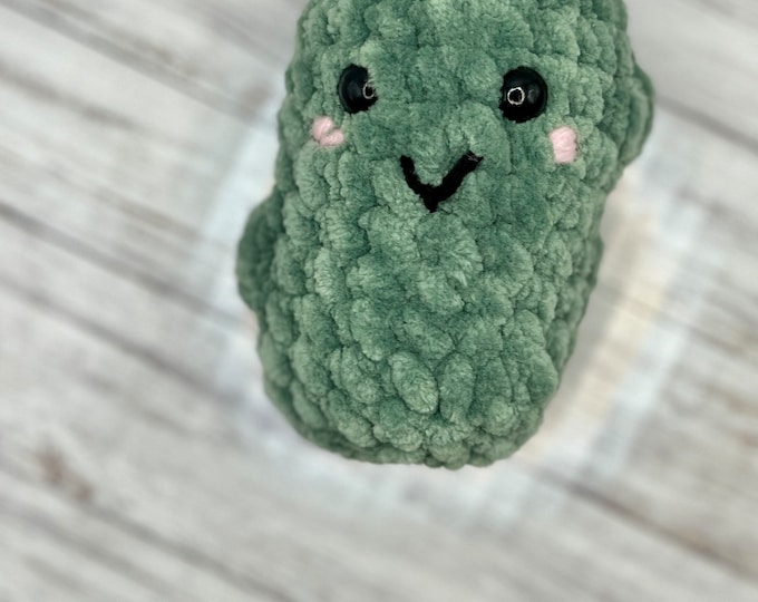 Happy Pickle Plushie // Handmade Plush Toy - Etsy
