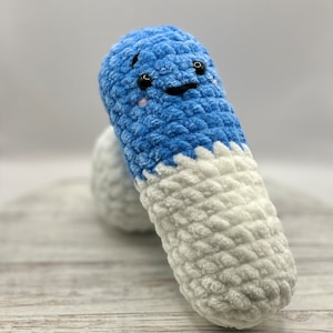 Chill Pill Crochet Plushie - Chill Pill - Crochet Plushie - Chill Pill ...
