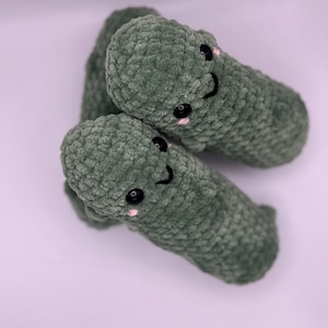Pickle Crochet Plushie - Crochet Plushie - Pickle Stuffy - Pickle ...
