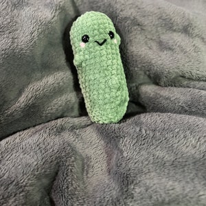 Pickle Crochet Plushie Crochet Plushie Pickle Stuffy Pickle Themed Gift ...