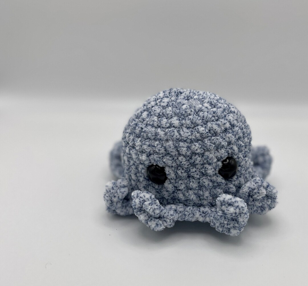 Speckled Blue Octopus Crochet Plushie - Crochet Plushie - Octopus ...