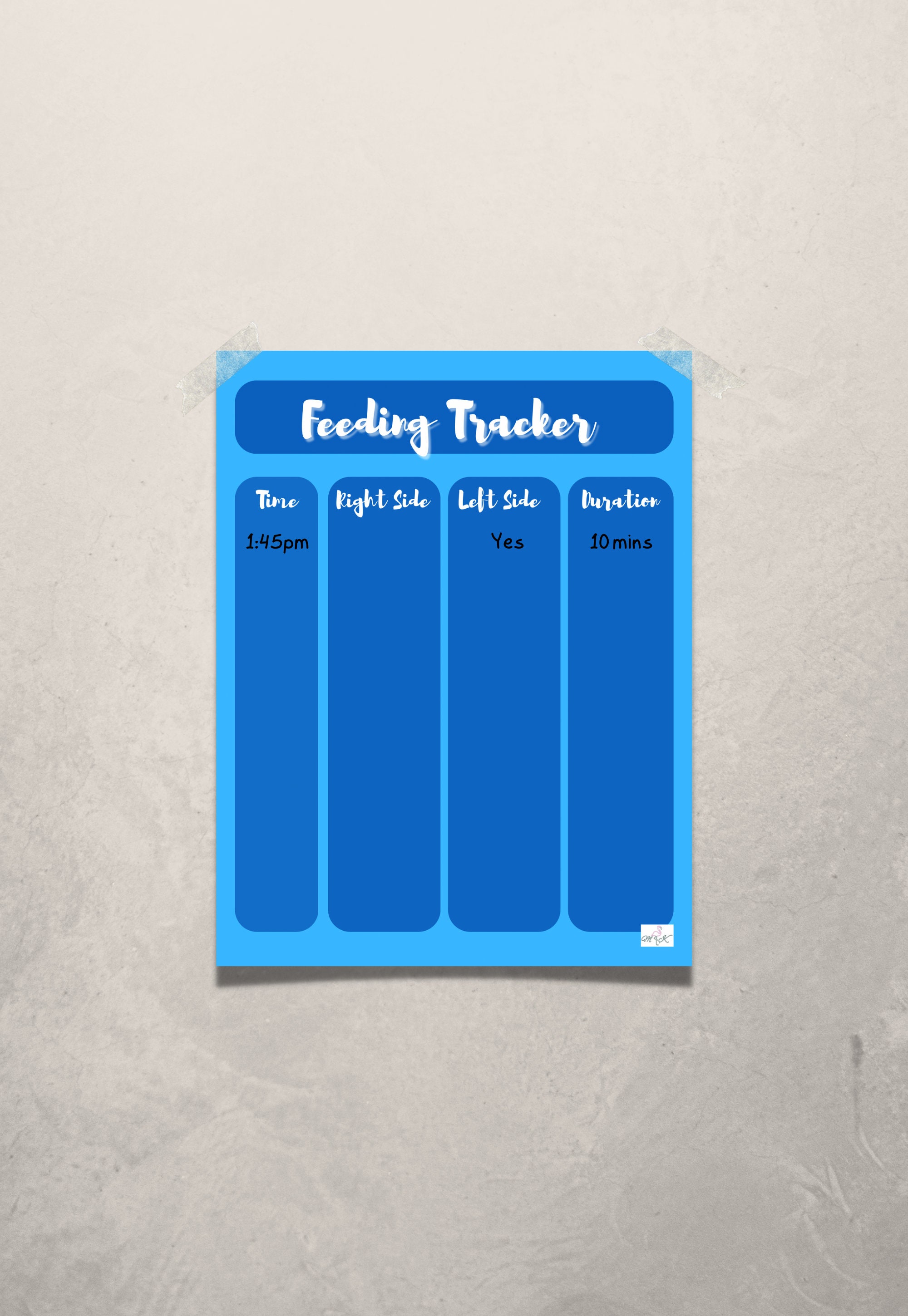 Printable Breast Feeding Tracking Chart Baby Feeding Tracker - Etsy