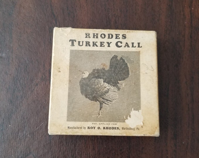 Vintage Roy Rhodes Turkey Call Martinsburg, Pa in Very Good Used ...