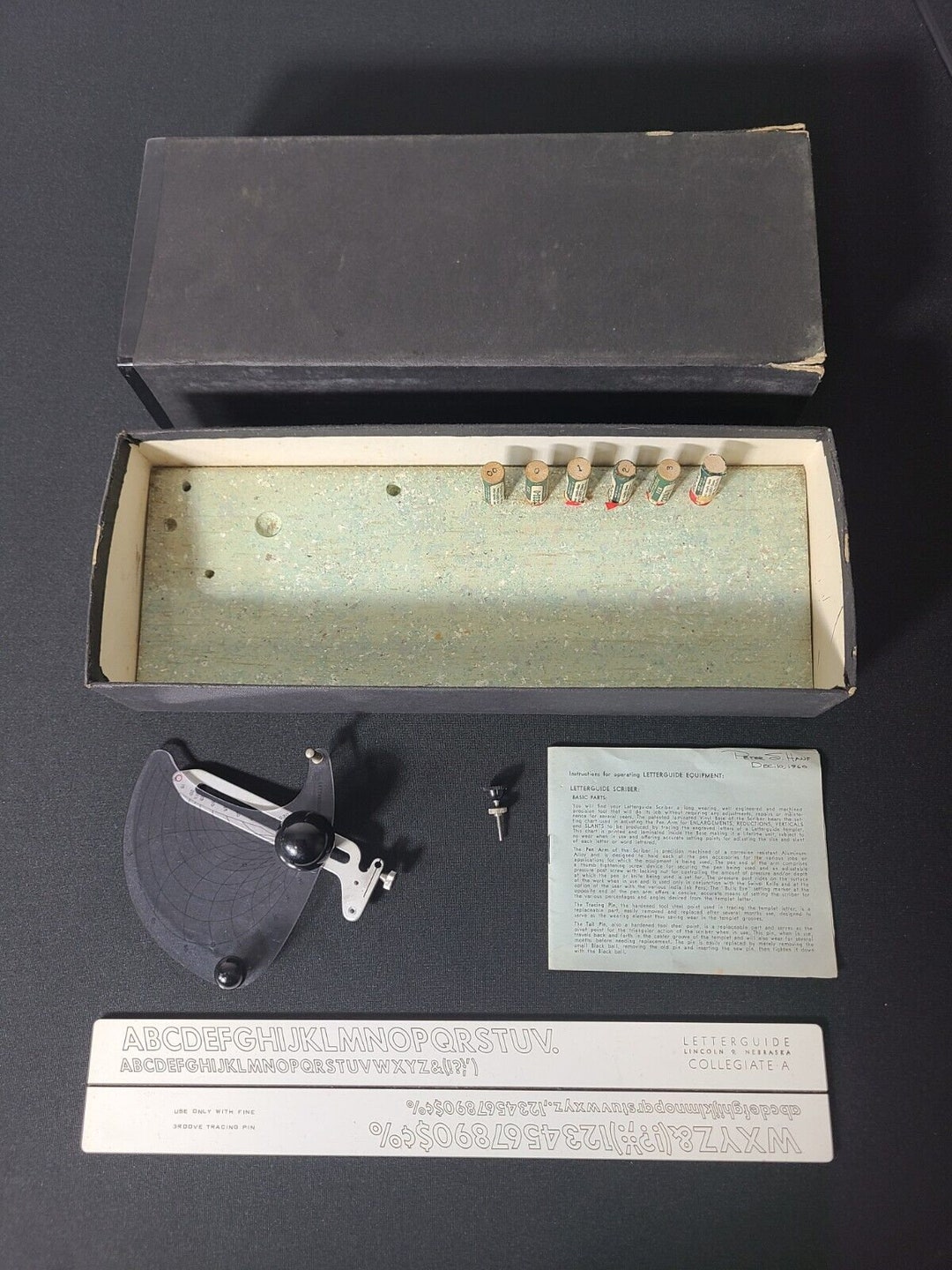 1960's Vintage Complete Letterguide Collegiate A Precision Made ...