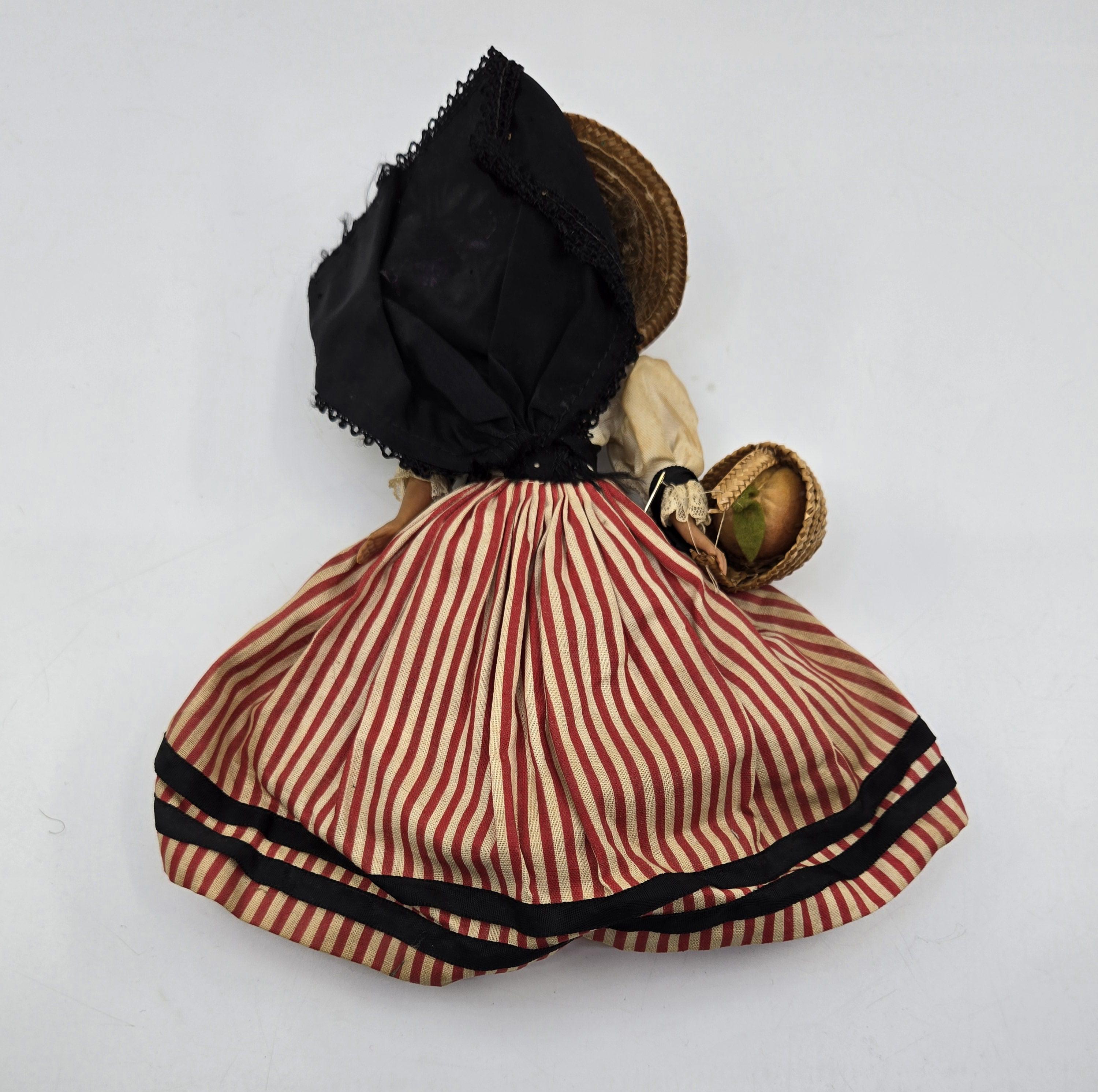 Vintage French Poupee Doll 9 W/ Stand - Etsy