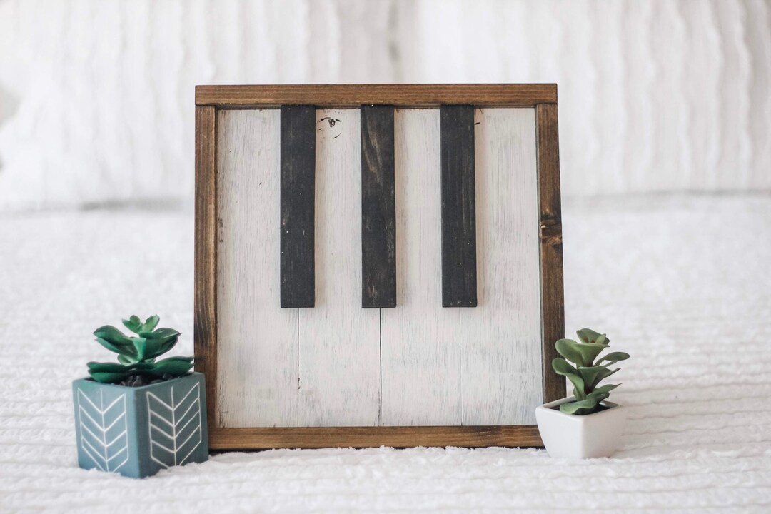 Piano Sign Music Sign Piano Keys Piano Gallery Wall - Etsy