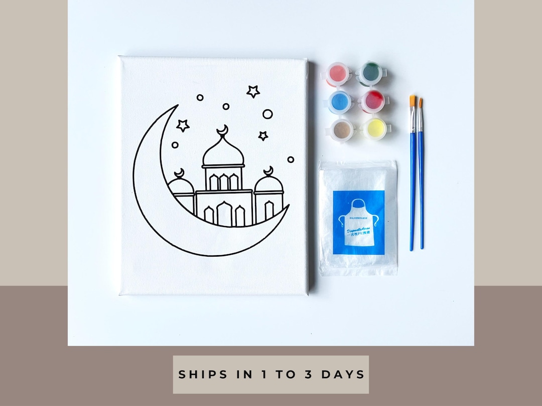 DIY Masjid Paint Kit for Kids – Ramadan Arts & Crafts, Islamic Gift ...