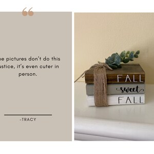 MINI Fall Sweet Fall Book Stack Autumn Farmhouse Books - Etsy