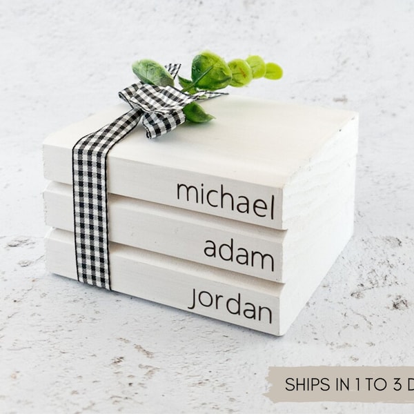 Book Stack - Etsy