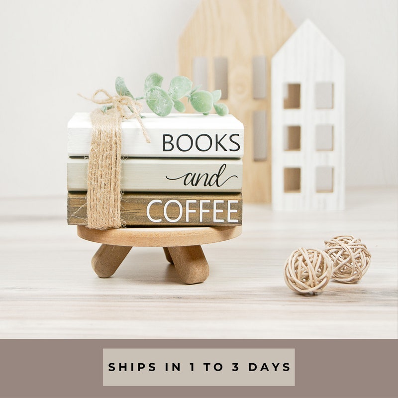 Stacked Books Decor - Etsy