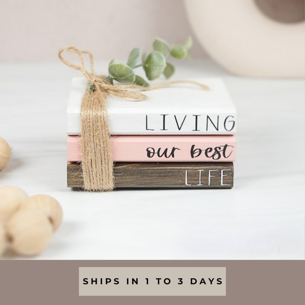 Stacked Books Decor - Etsy