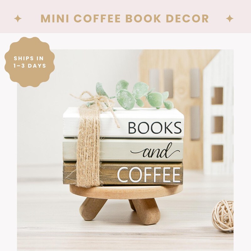 Stacked Books Decor - Etsy