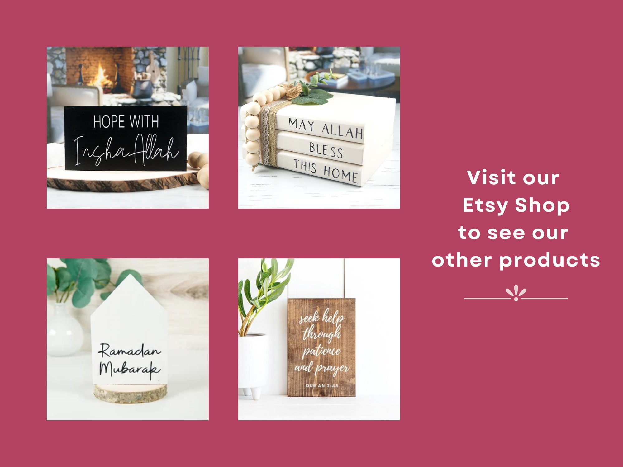 Islamic Home Decor Start With Bismillah Farmhouse Sign - Etsy