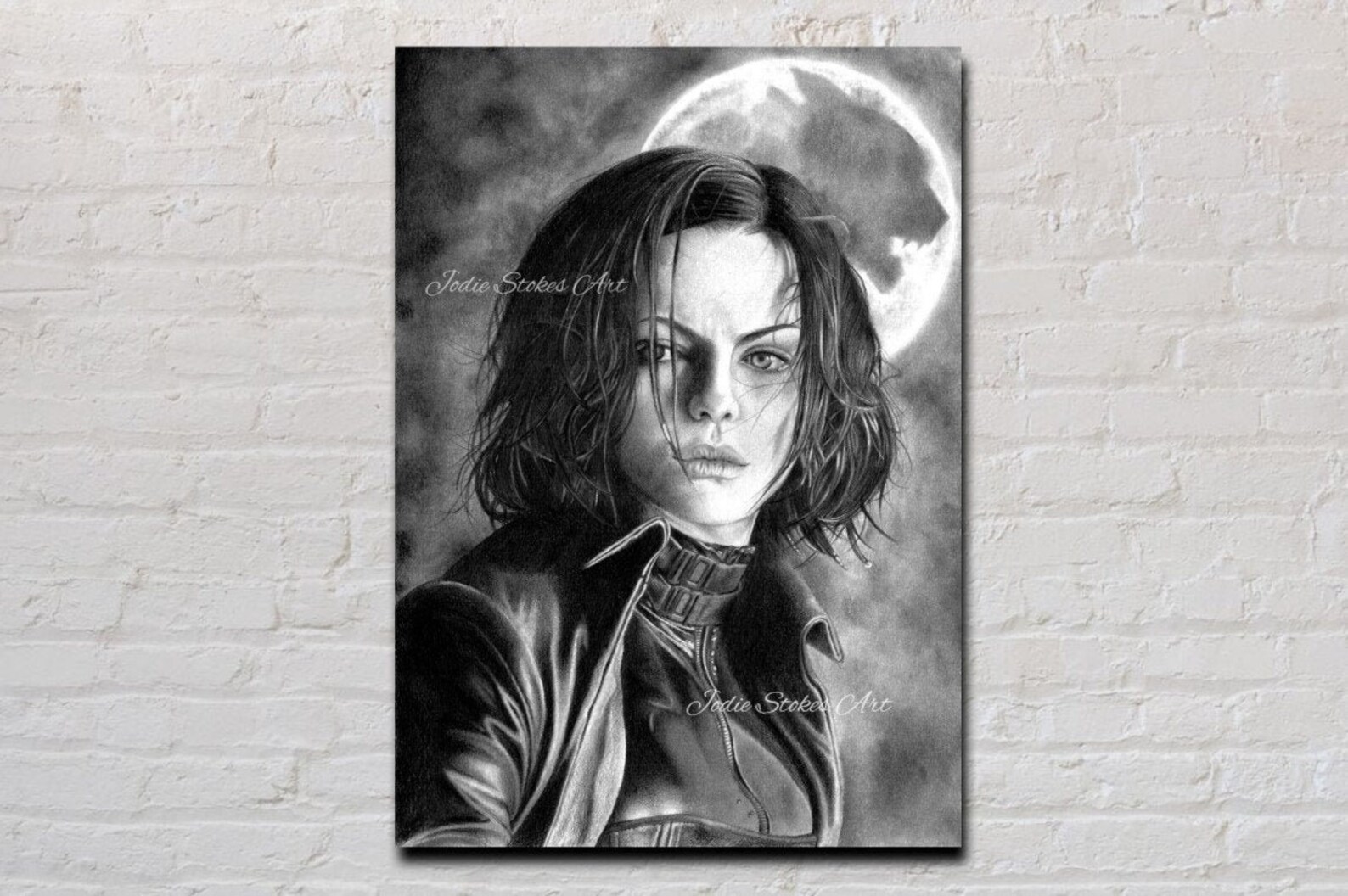 Underworld Selene Gothic Drawing| A4 Giclée Print Vampire Art| Limited ...