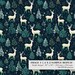 Seamless Pattern - Reindeer in the Forest Patterns - 6 Pack - Digital ...
