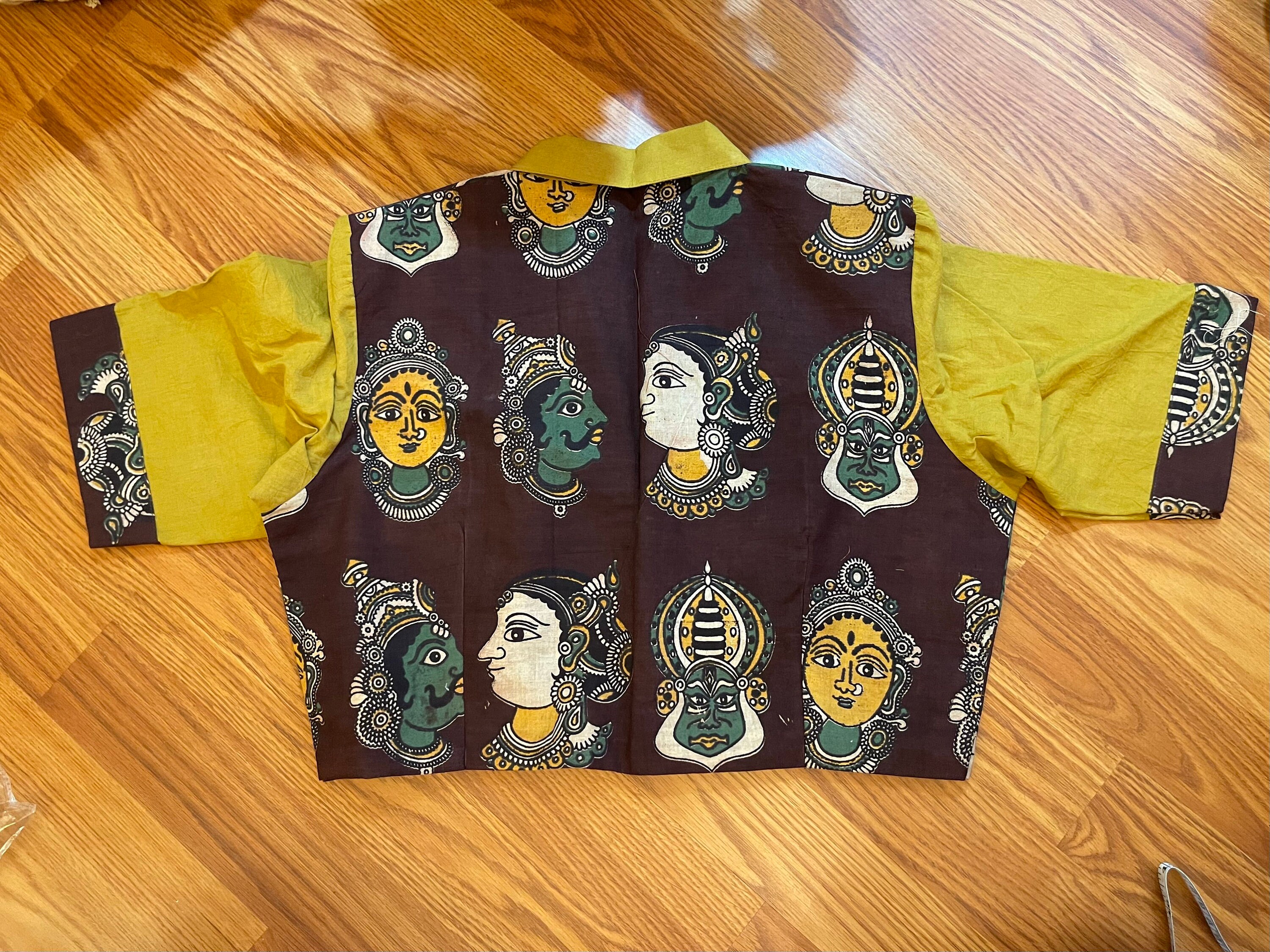 Size 38-40 Pure Cotton Kalamkari Design Readymade Blouse Indian Blouse ...