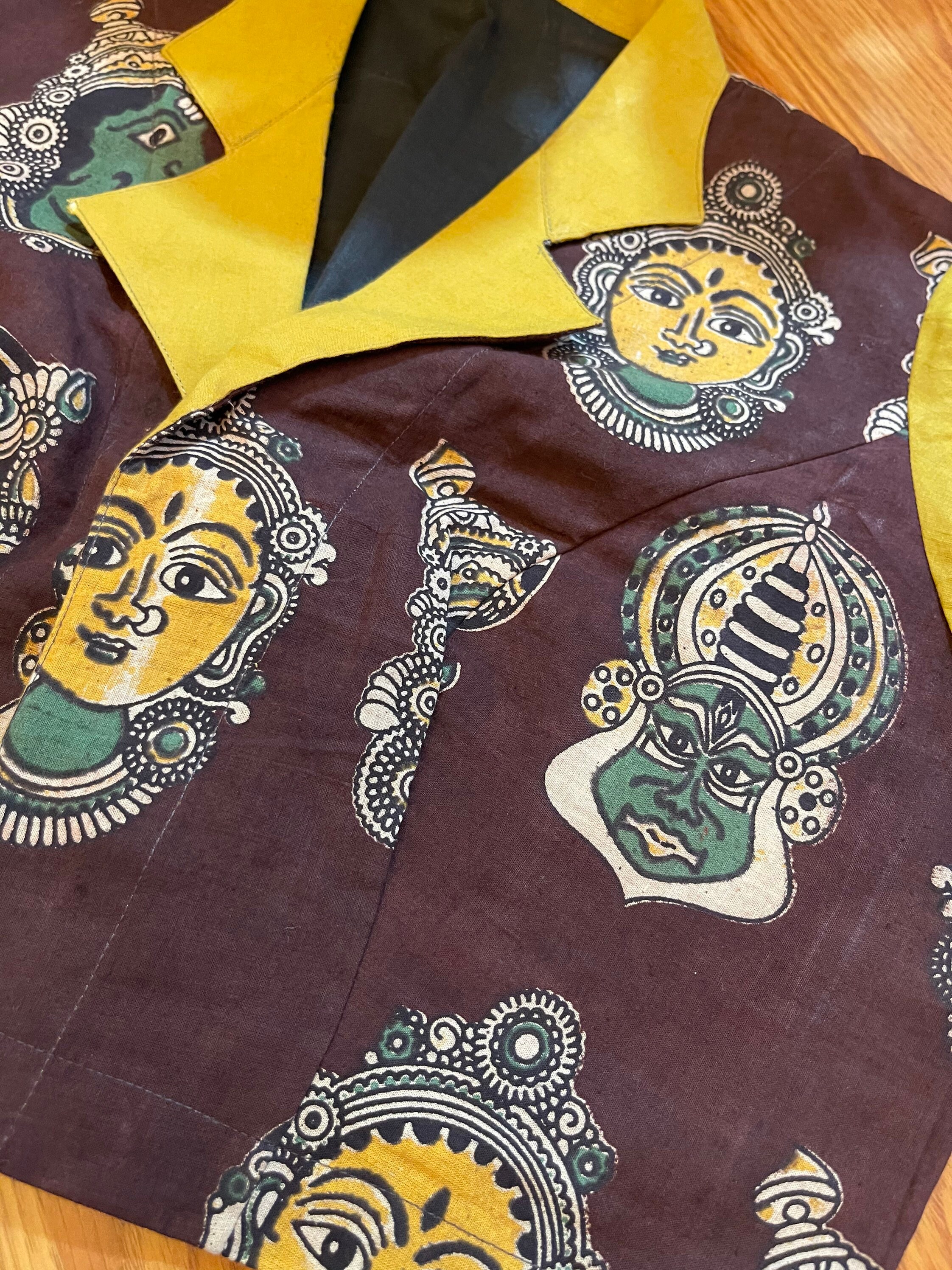 Size 38-40 Pure Cotton Kalamkari Design Readymade Blouse Indian Blouse ...
