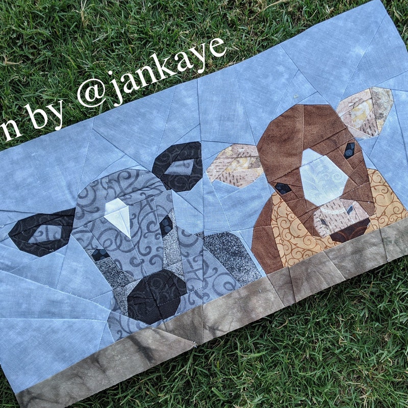 Cow Quilt Block Pattern - Etsy
