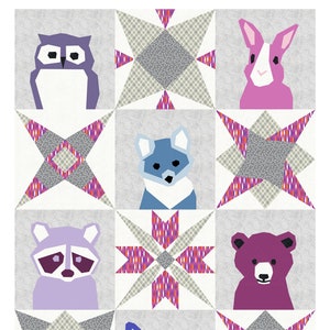 Stars of the Forest Quilt 12 Block Bundle - Etsy