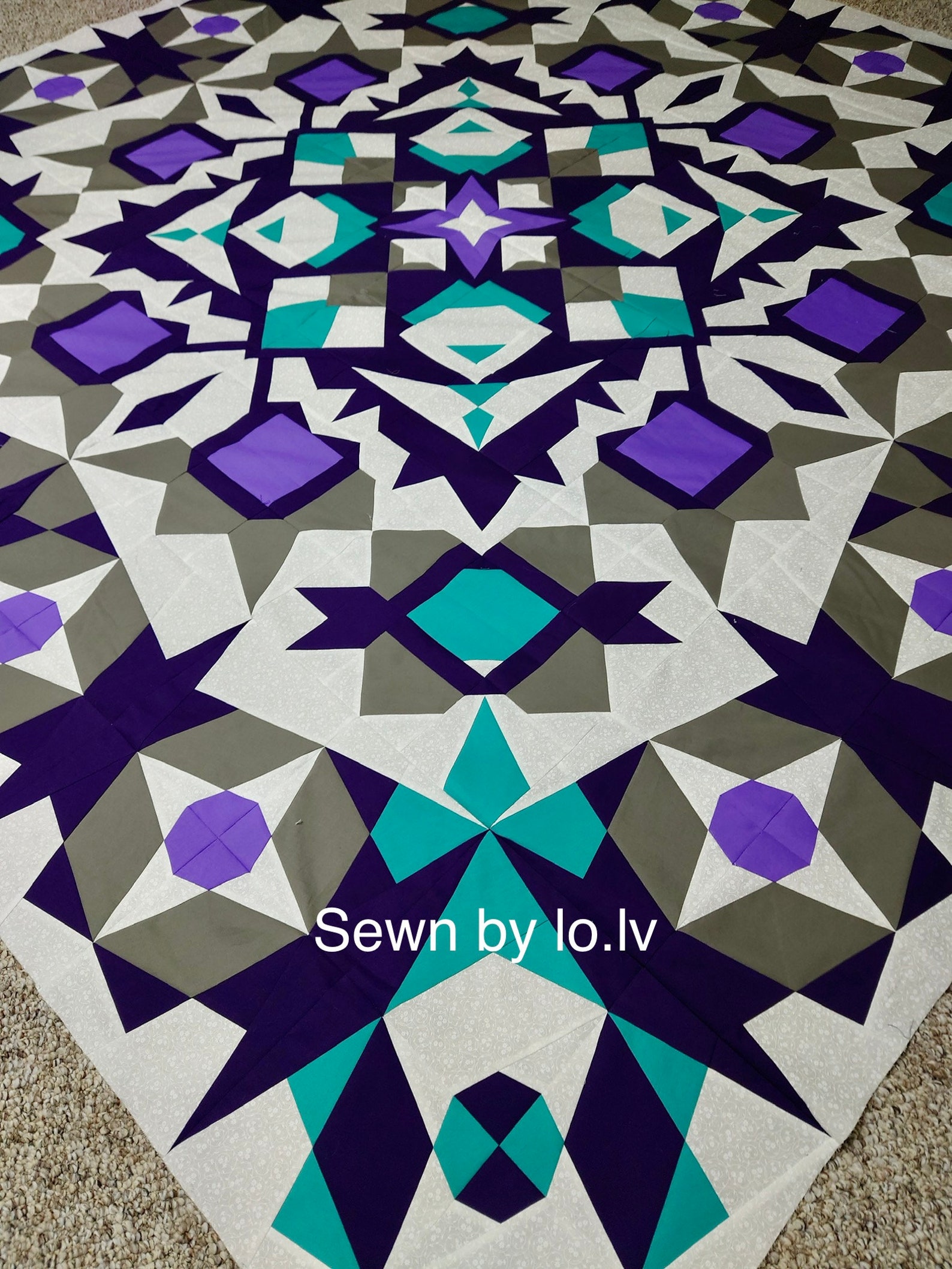 Courting Prism Foundation Paper Pieced Quilt PDF Pattern | Etsy