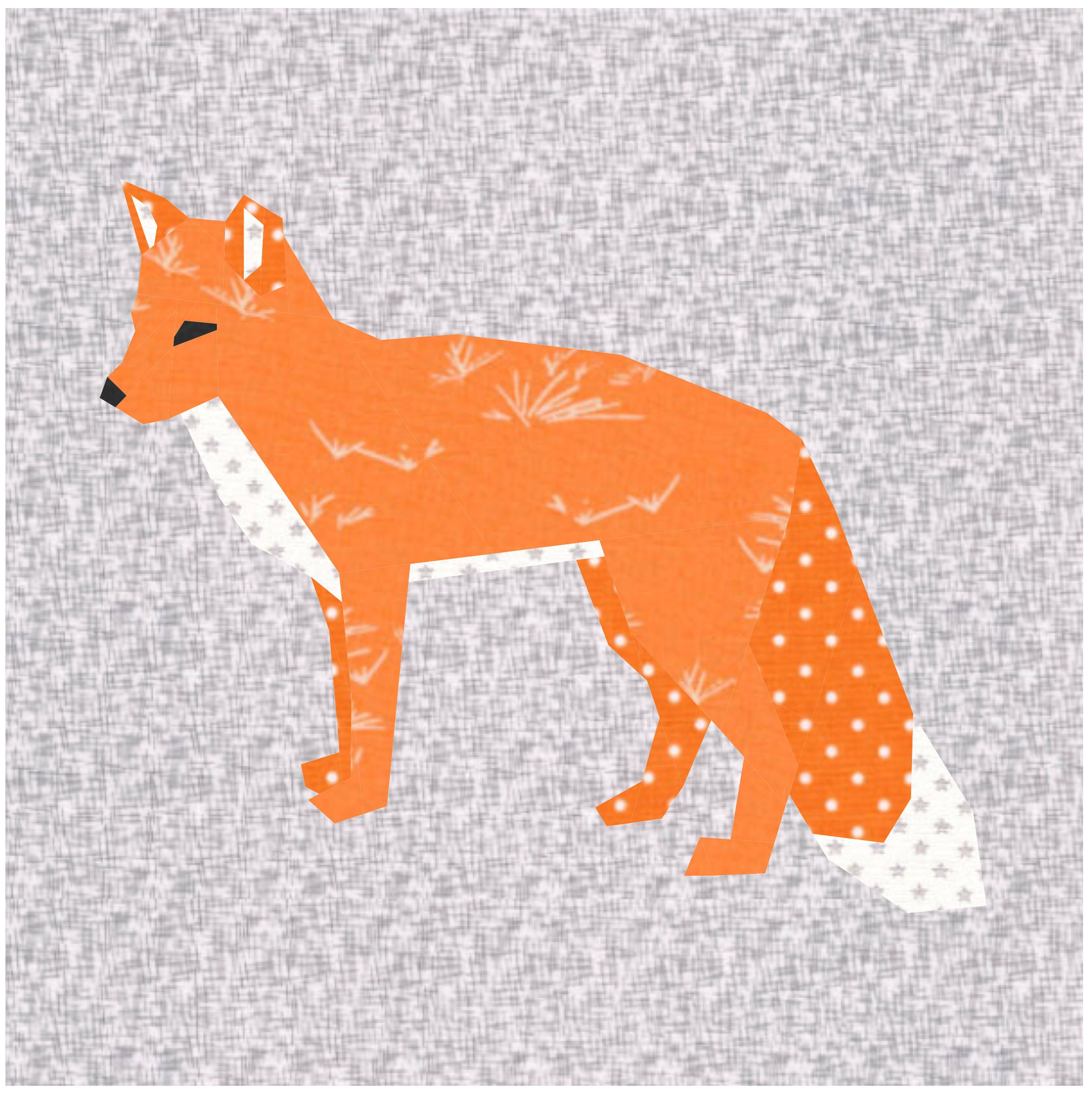 Fox Foundation Paper Pieced Quilt Pattern PDF Download - Arctic Animal ...
