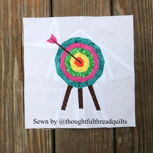 Archery Target - Let's Play Collection - Foundation Paper Pieced Quilt ...
