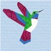 Hummingbird Foundation Paper Pieced Pattern - FPP Rainbow Mini Quilt - Etsy