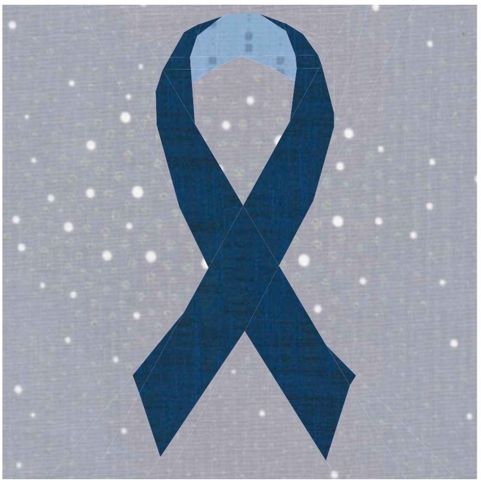 Support Ribbon Foundation Paper Pieced Quilt Pattern - Etsy