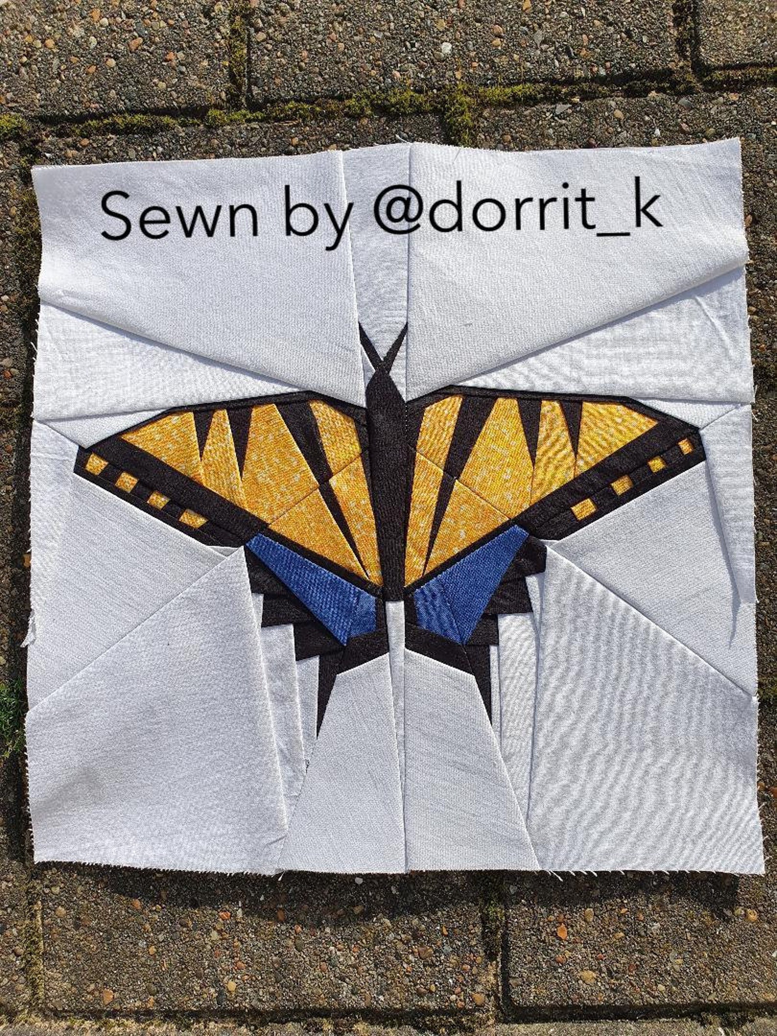 Eastern Tiger Swallowtail Butterfly Quilt Foundation Paper Pieced ...