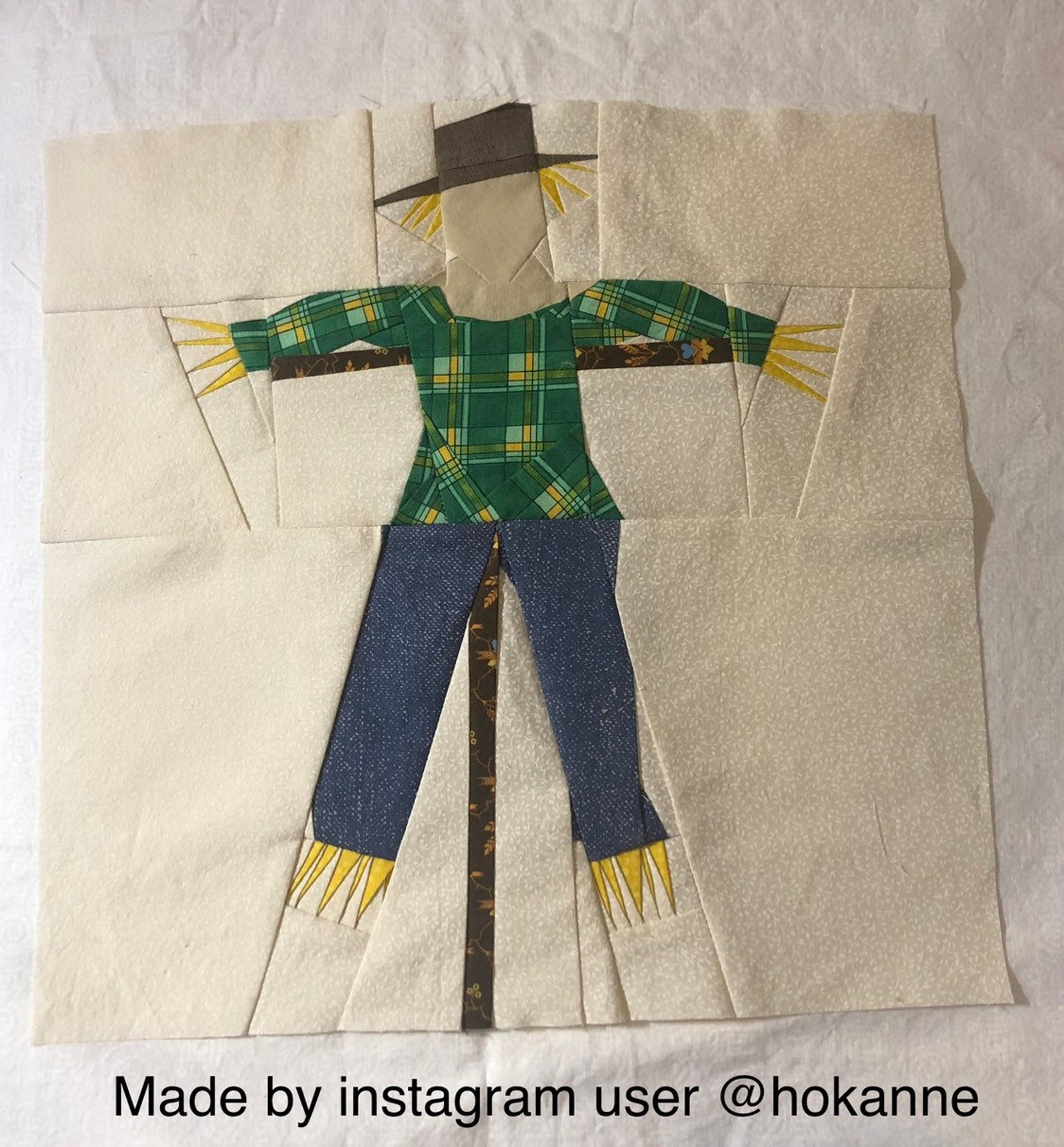 Scarecrow Foundation Paper Piecing Quilt Pattern Fall - Etsy