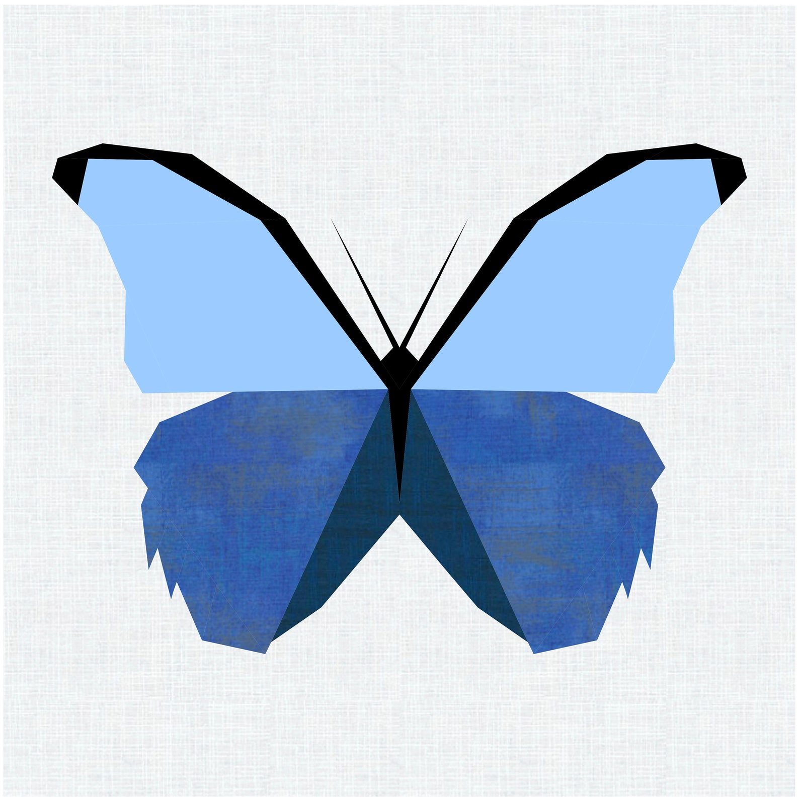 Blue Morpho Butterfly Quilt Foundation Paper Pieced Pattern - Etsy