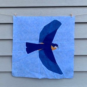 Soaring Eastern Bluebird - PDF Foundation Paper Pieced Pattern Download ...