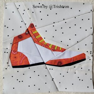 Tall Tennis Shoe - Let's Play Collection - Foundation Paper Pieced ...
