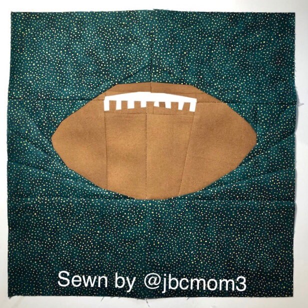 Football Foundation Paper Pieced Quilt Pattern PDF - Etsy