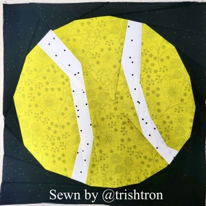 Tennis Ball - Let's Play Collection - Foundation Paper Pieced Quilt ...